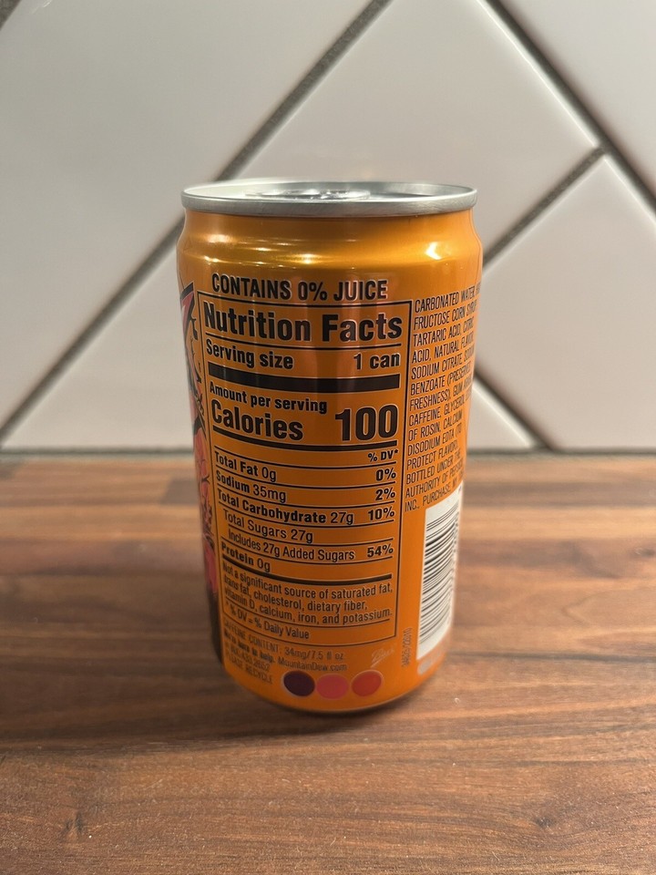 Mountain Dew Voodew 2022 Flavor (1) 7.5oz Mini Can Halloween Limited ...