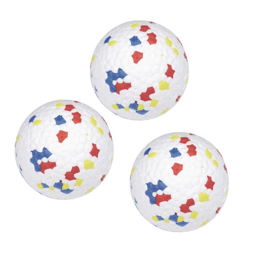 3x M-Pets 7cm Bloom Ball Dog/Puppy Pet Interactive Chew Fetch Fun ...