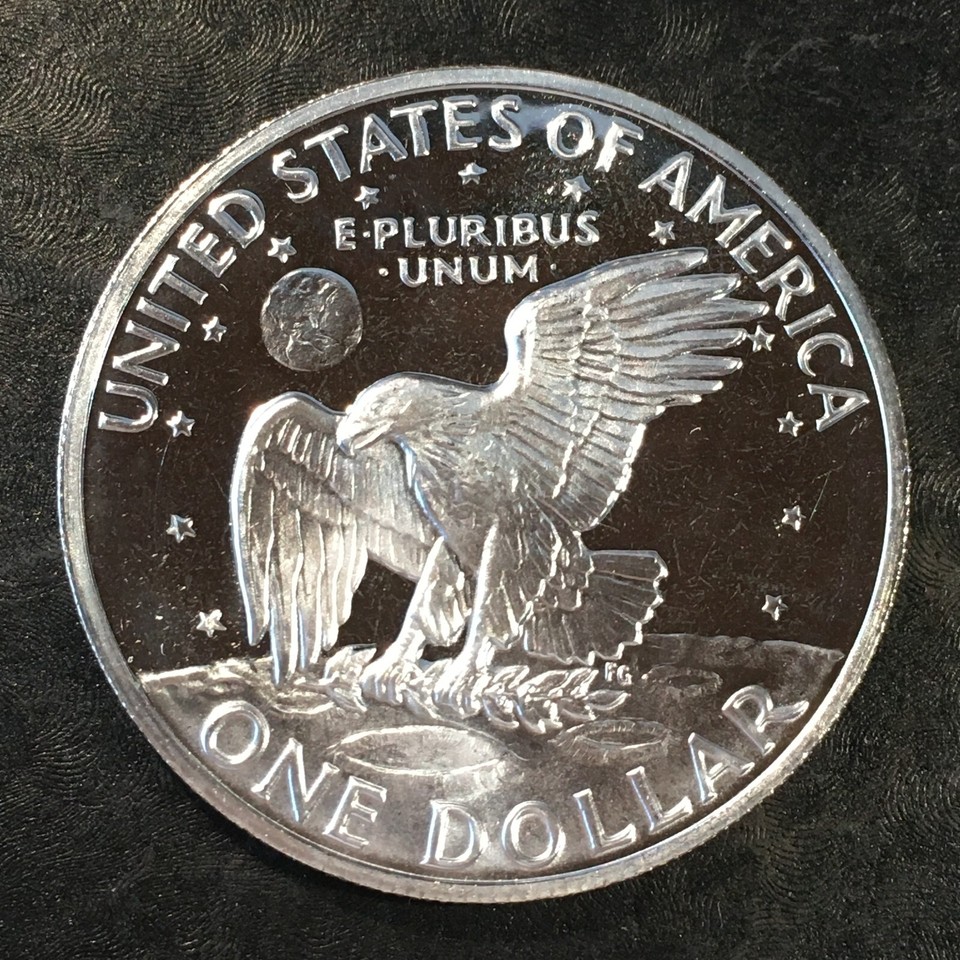 1971-S Eisenhower IKE Dollar 40% Silver PROOF- High Quality Scans #Q291 ...