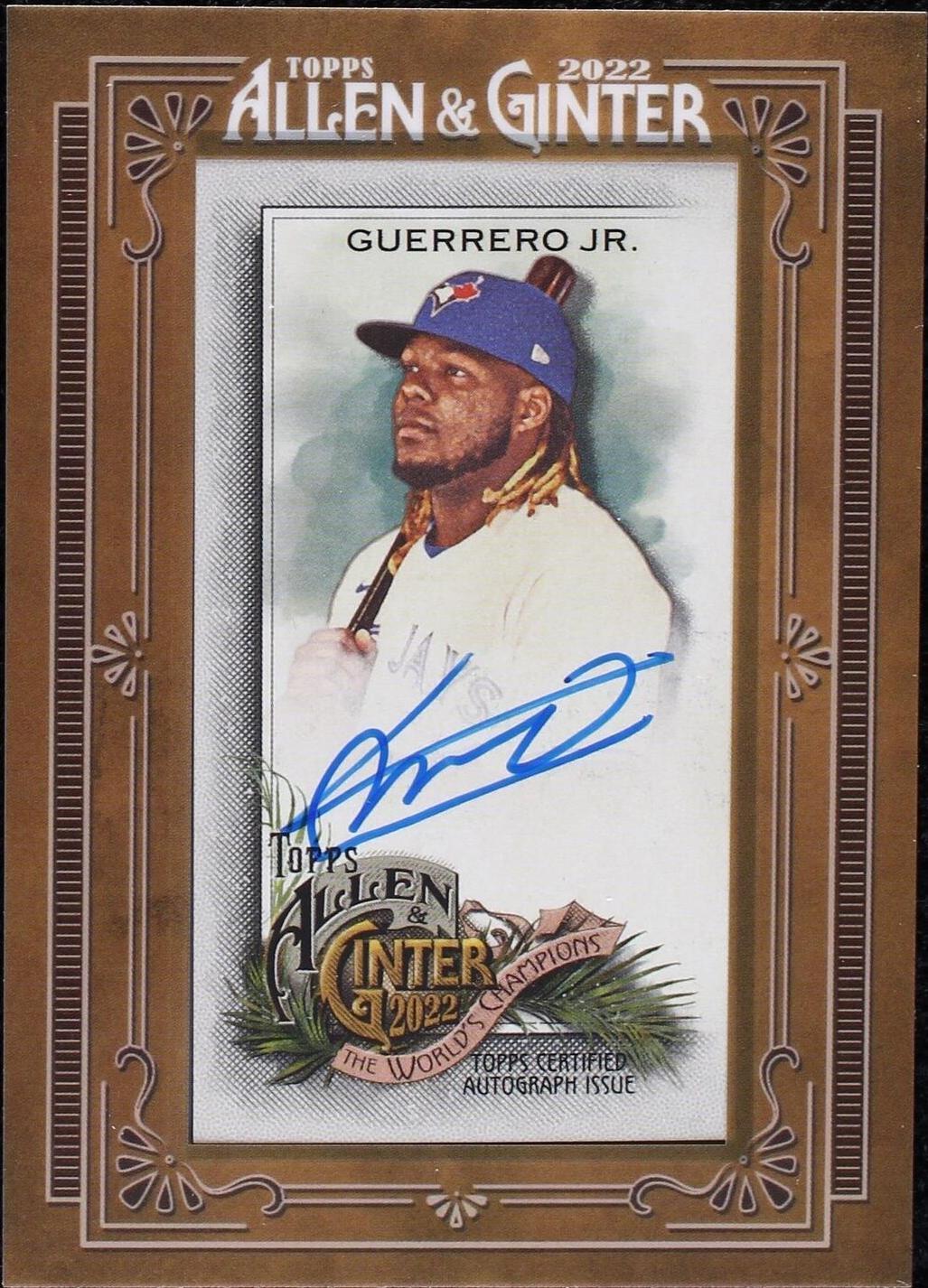 2022 Topps Allen & Ginter - Framed Mini Autographs Vladimir Guerrero Jr ...