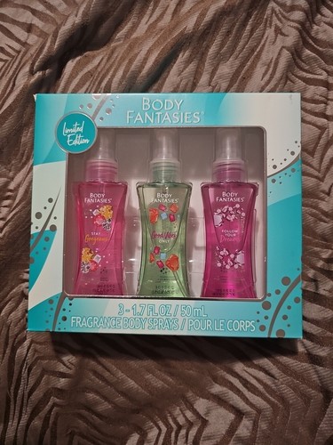 Body Fantasies Limited Edition Gift Box Set Body Fragrance Sprays 1.7oz ...