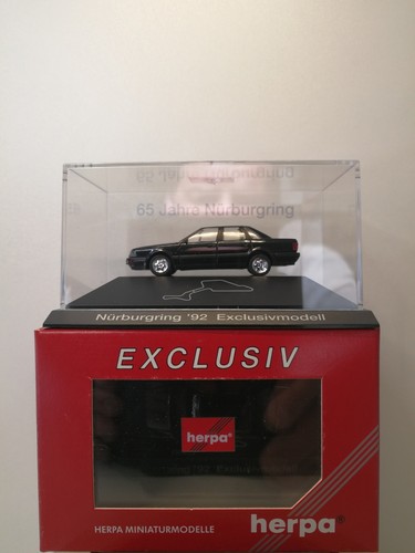 Herpa Audi V8 schwarz „Exklusiv Nürburgring ´92 Limitiert 2000Stk ...