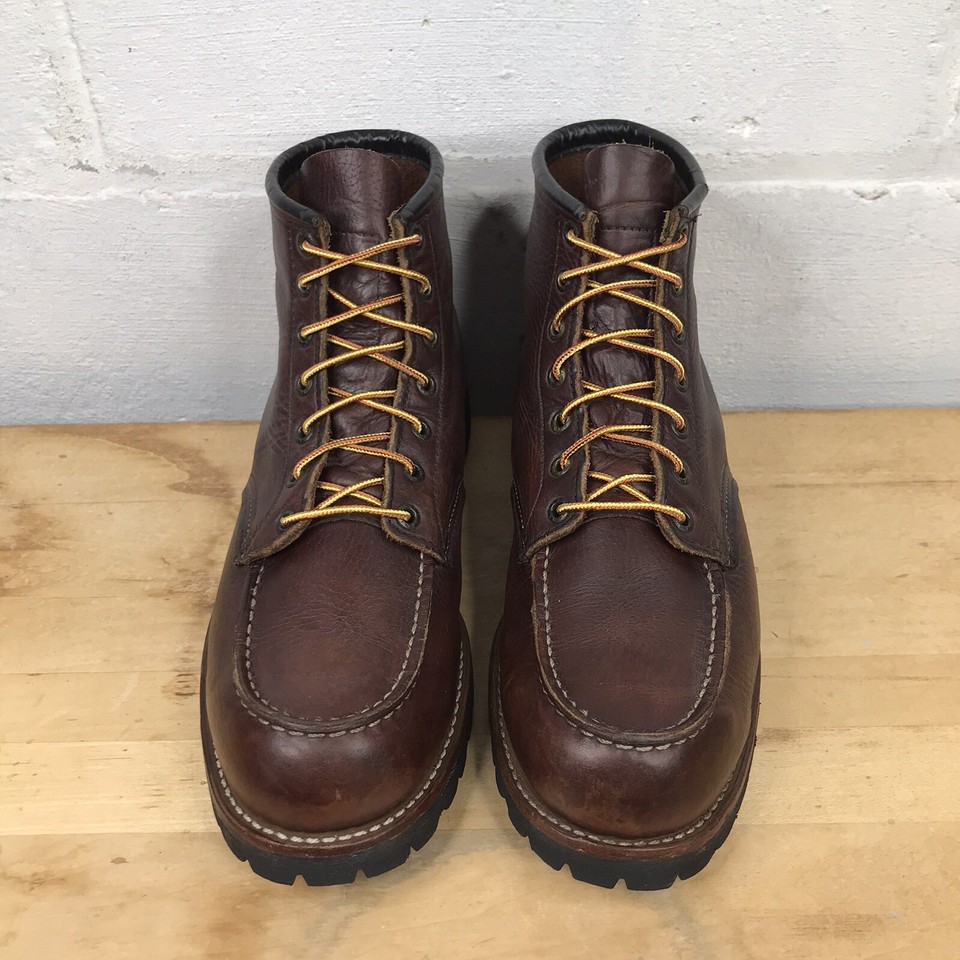 Red Wing Shoes x J Crew Mens 10D Roughneck 4183 Briar Oil Slick Leather ...