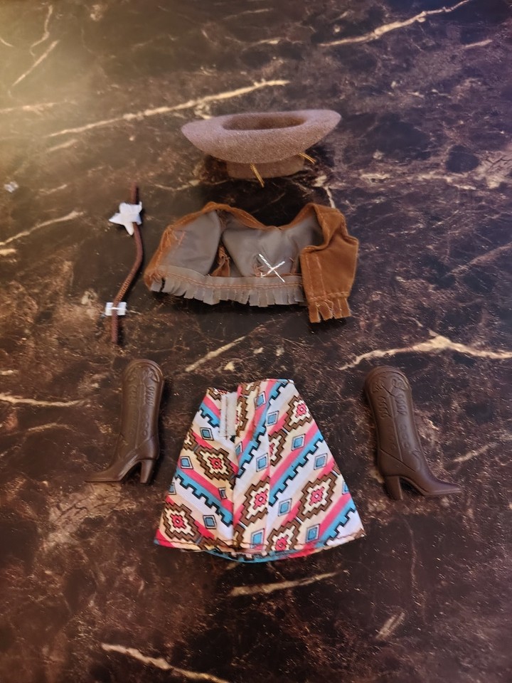 Vintage Barbie 90s Aztec Tribal Southwestern Print Cowgirl Outfit | eBay