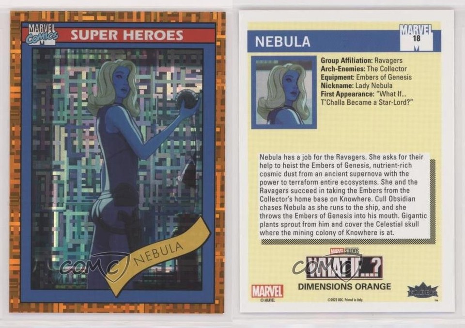 2023 Upper Deck Marvel What If? 1990 Universe Orange Dimensions /188 ...