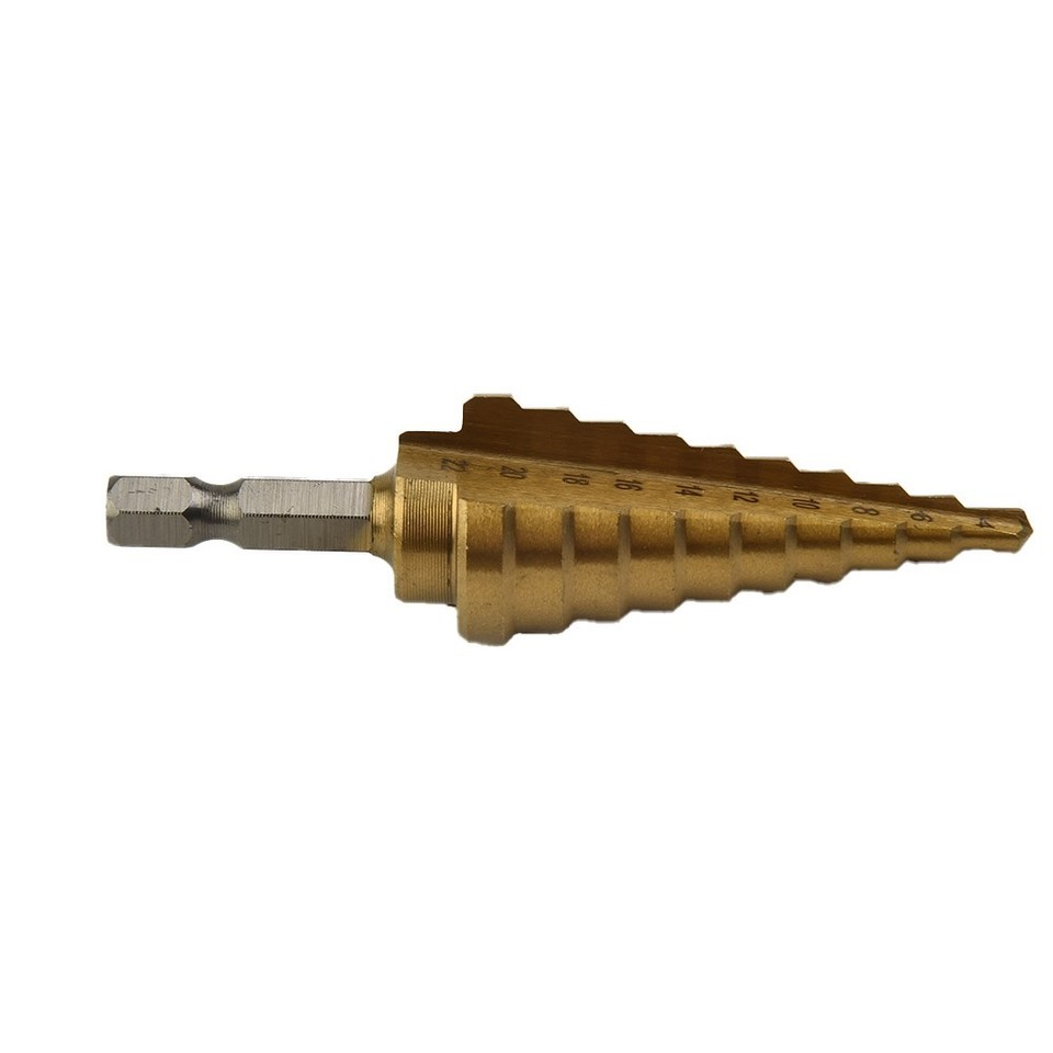 Step drill bit 1pc Chamfering Deburring Hex High Speed Steel Hole ...