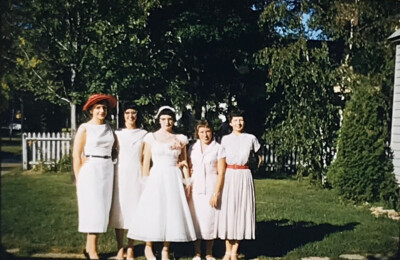 Vintage Photo Slide 1959 Women Posed Dresses | eBay