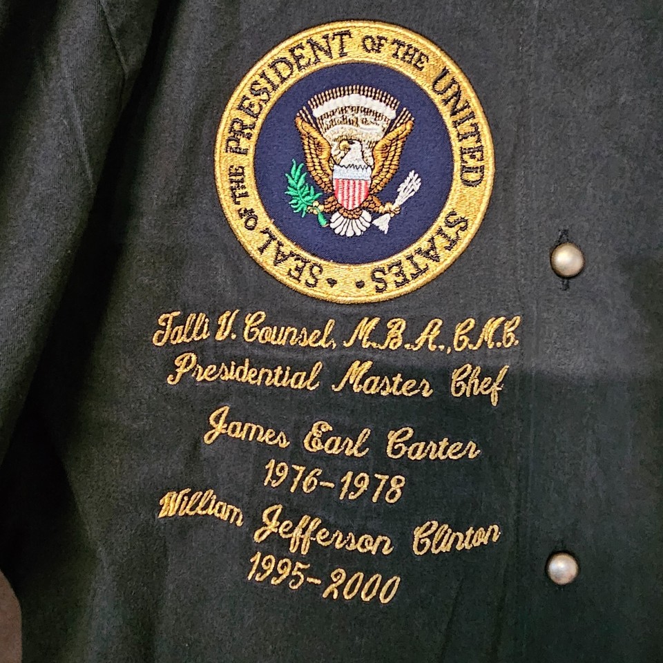Newchef Presidential Seal Master Chef Black Jacket White House Uniform ...