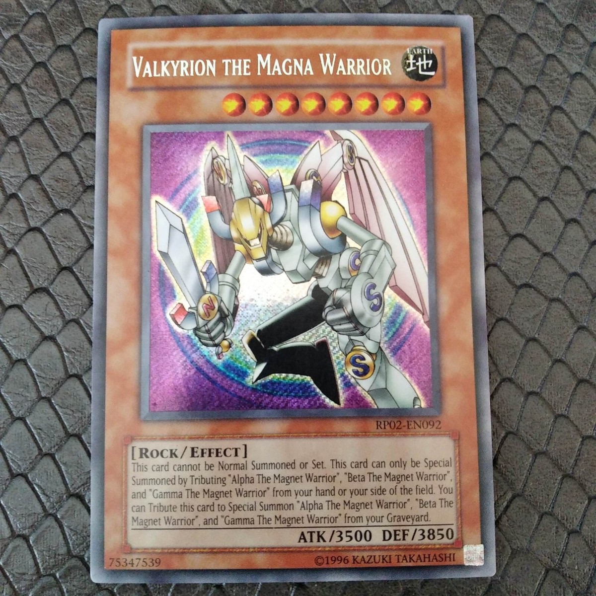 Valkyrion Magnet Warrior Yugioh ORIGINAL Valkyrion The Magna Warrior