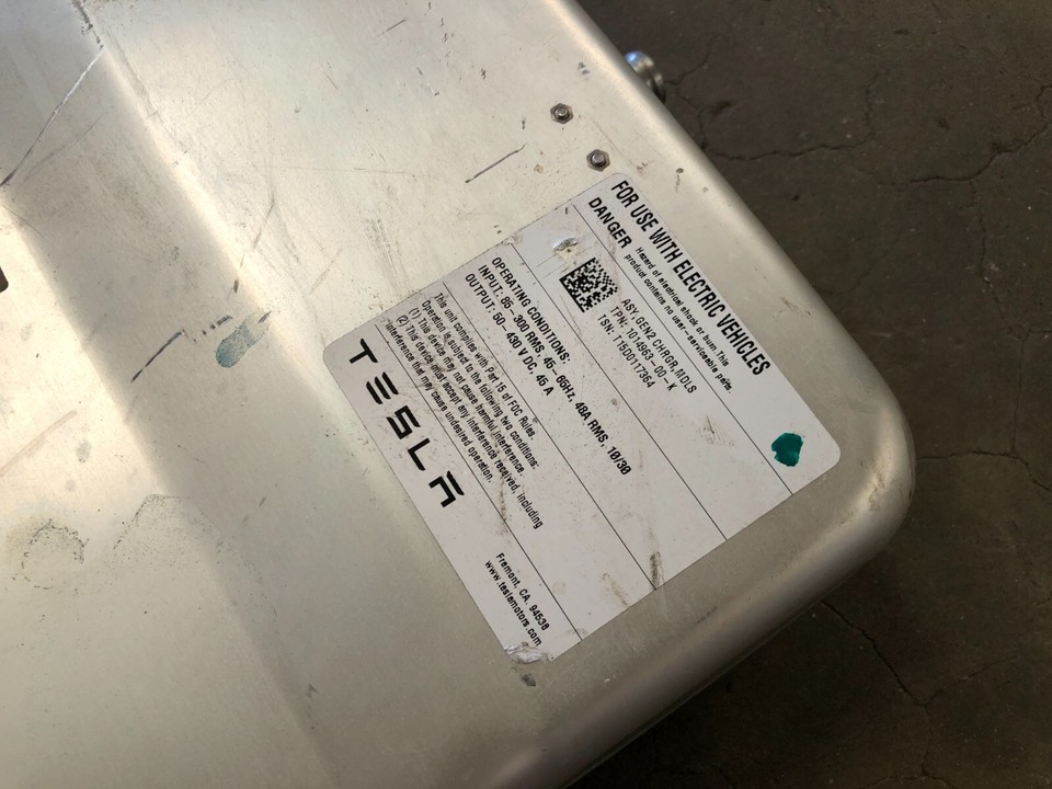 12-15 TESLA MODEL S GEN 2 HIGH VOLTAGE BATTERY CHARGER MODULE UNIT OEM ...