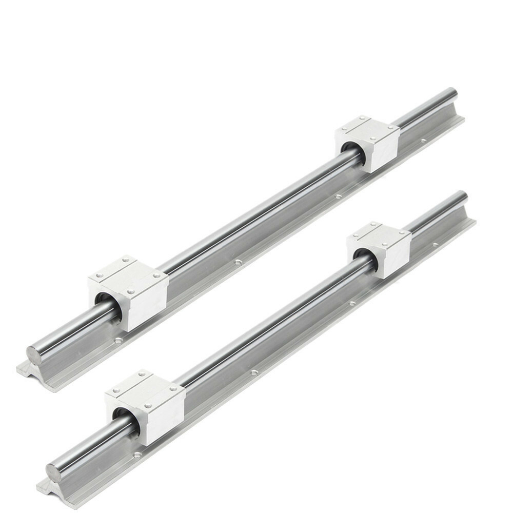 2x SBR25 L300-1500mm 25MM LINEAR SLIDE GUIDE SHAFT RAIL+4x SBR25UU ...