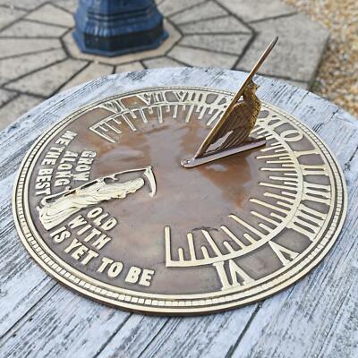Antique Brass Old Father Time Garden Sundial – 29cm | eBay UK