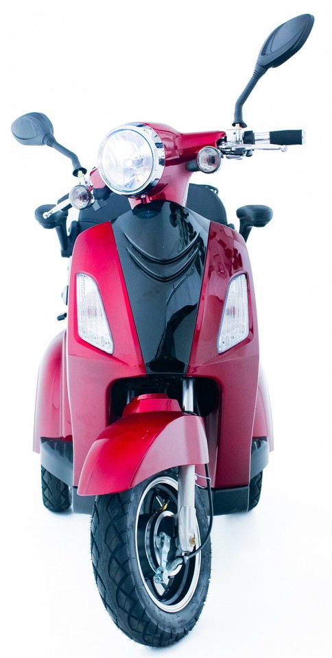NEW 3 Wheeled RED ZT500 900W Electric Mobility Scooter LED Display FREE ...