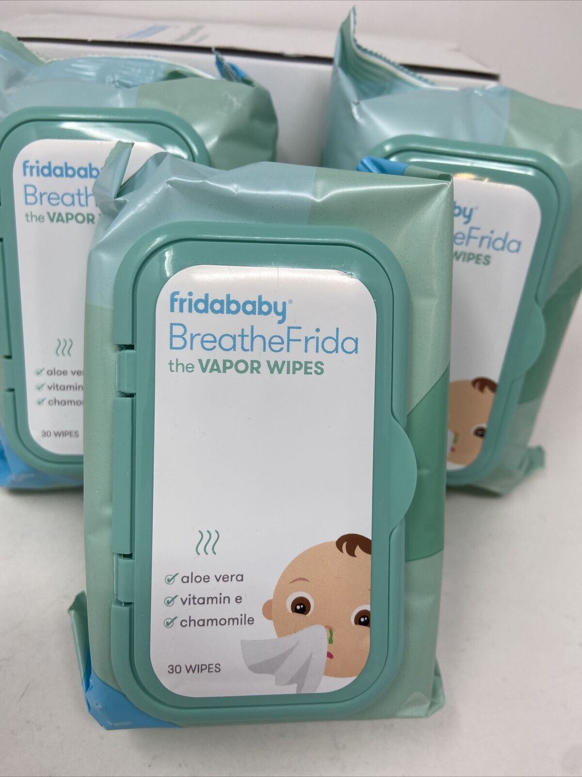 Fridababy BreatheFrida Vapor Wipes for Nose or Chest 30 Wipes Baby ...