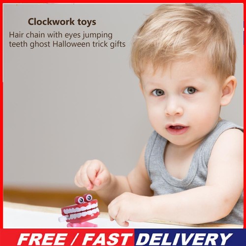 Wind Up Clockwork Toy Chattering Funny Walking Teeth Mechanical Toys ...