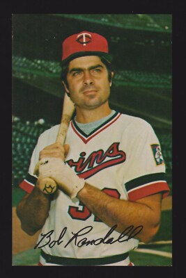 1980 Bob Randall TWINS UNSIGNED 3-1/2 x 5-1/2 Team Issue PHOTO POSTCARD ...