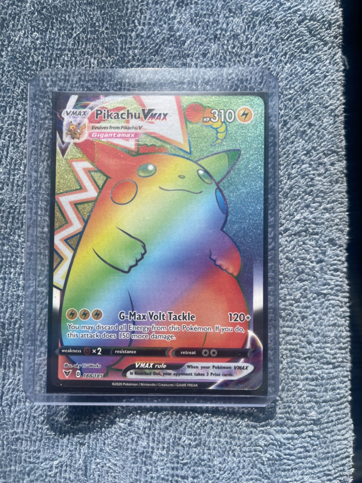 Pokémon TCG Pikachu VMAX Vivid Voltage 188/185 Holo Secret Rare | eBay