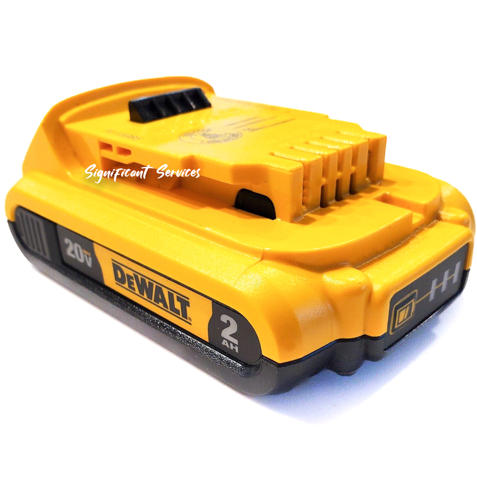 2 New Dewalt DCB203 20V Max Batteries 2.0Ah Lithium Ion Li-Ion 20 Volt ...