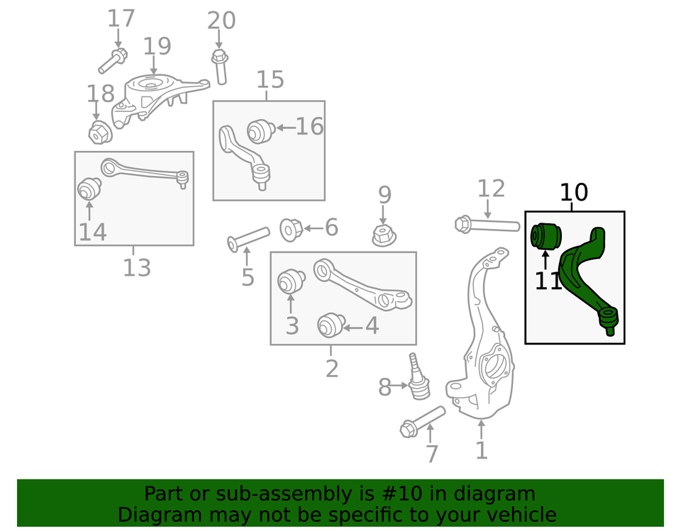 Genuine Audi Rear Lower Control Arm 8R0-407-693-D | eBay
