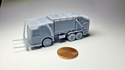 HO scale garbage truck waste vehicle equipment 1:87 railroad vehicle ...