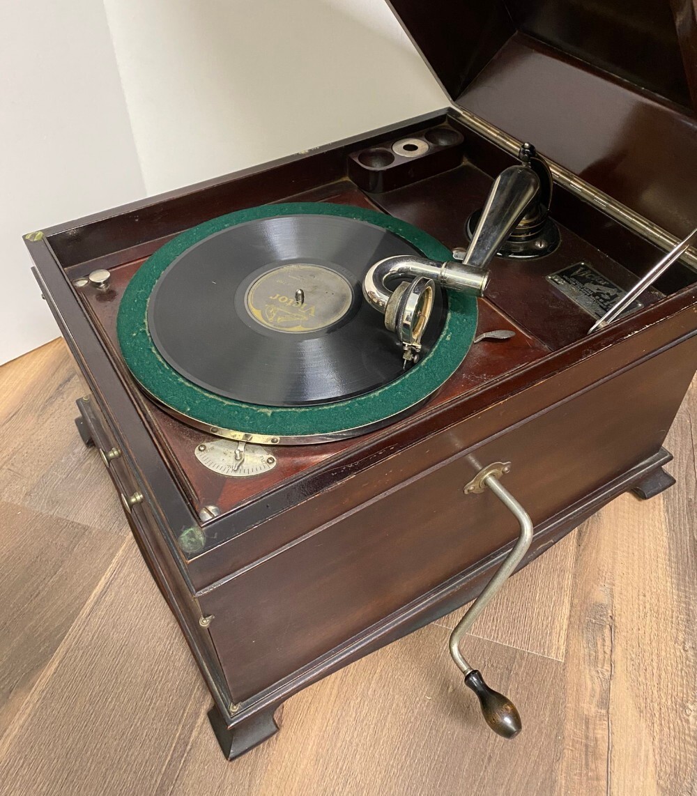 Victor VV-1X Victrola Tabletop 78 RPM Record Crank Phonograph ~ Nice ...
