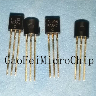 100PAIR/200PCS BC547C + BC557C BC547 + BC557 TO-92 NPN Transistor | eBay
