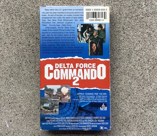 Delta Force Commando 2 (VHS, 1991) 90s Action Thriller Fred Williamson Cult OOP 12236898139| eBay