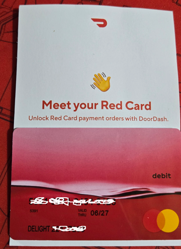 DoorDash Dasher Red Card - Has Not Been Activated | eBay