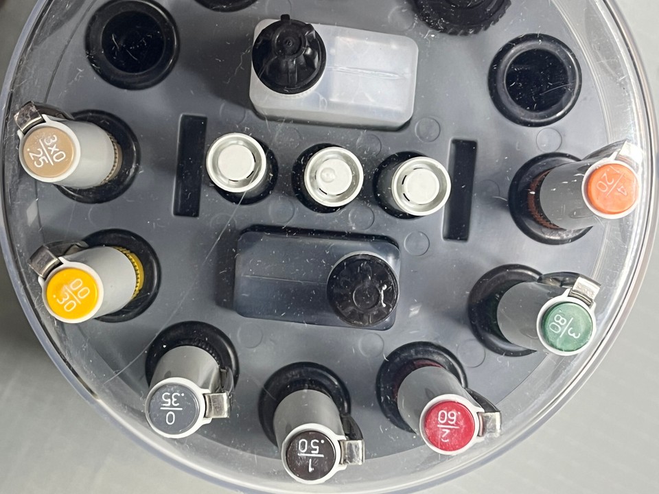 K&E Leroy Reservoir Ink Pen Rapidograph Set in Revolving Humidified ...