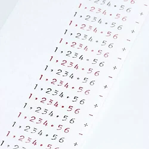 6 Calculator Ribbons for Canon MP11DX Canon MP-11DX Black Red - Adding ...