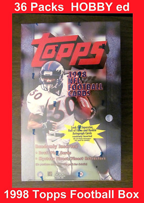 1998 Topps Football Hobby Box 36 packs Factory Sealed look for Manning ...