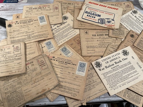 ORIGINAL WWII LOT OF 36 HOMEFRONT RATION BOOKS | eBay