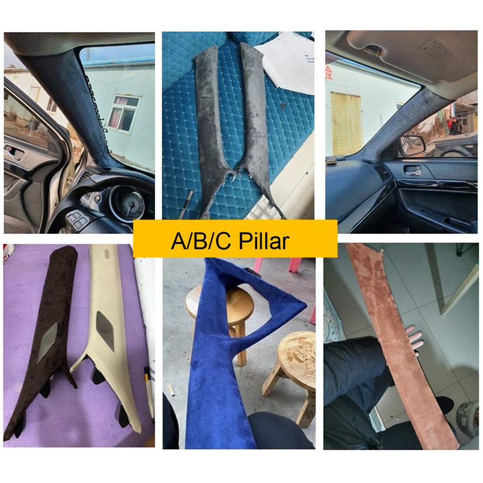 Suede Beige Headliner Fabric Foam Backed Replace For Honda Acura Audi ...