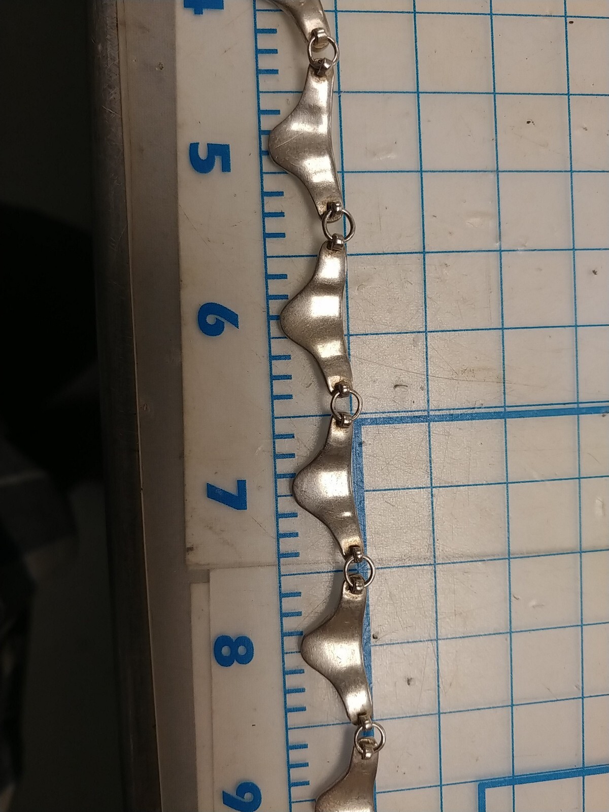 925 Sterling Silver Vintage Mexico Chain Necklace 18" - Gem