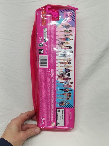 Clear Vinyl Pink Barbie Doll Zippered Bag, Fashionista Case No Doll 201 ...