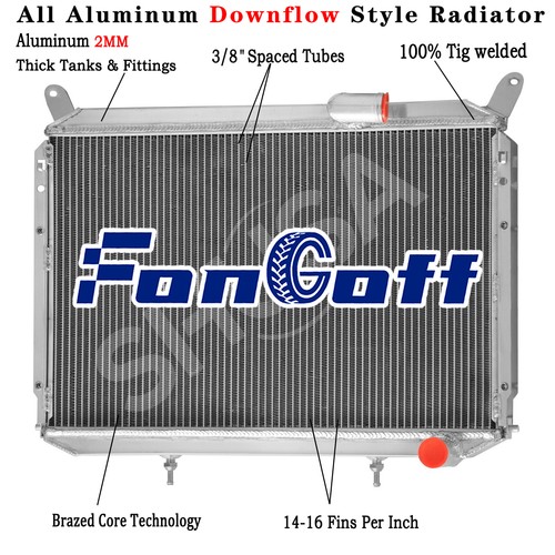 CC762 3 Row Aluminum Radiator For 1984-1988 Nissan 300ZX Z31 VG30 3.0L ...