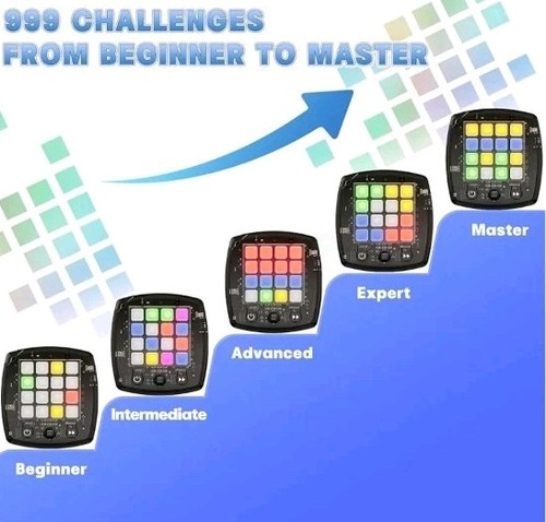 Electronic Cube Game Memory Travel Handheld Pop It Brain Teaser Fidget Toy... | eBay