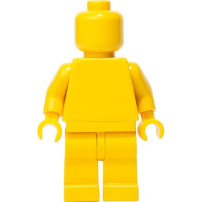 LEGO Yellow MONOFIG (Monochrome Minifigure) | eBay