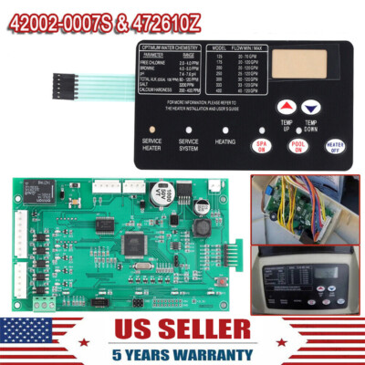 For Pentair Master Temp 400 42002-0007S Control Board Kit w/ 472610Z ...