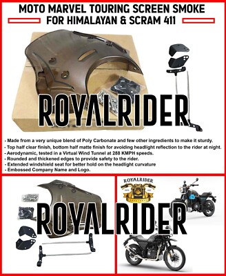 MOTO MARVELS Royal Enfield Himalayan & Scram 411 Touring Smoke Screen ...