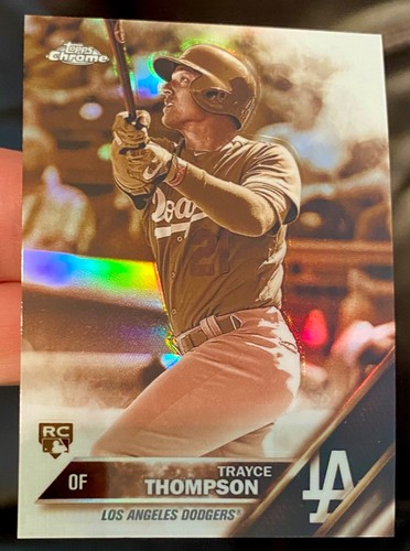 TRAYCE THOMPSON ROOKIE REFRACTOR - 2016 Topps CHROME 💎SEPIA💎 #131 “RC ...