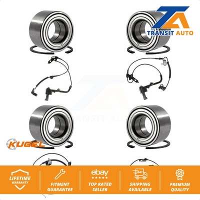 Front Rear Wheel Bearing & Sensor Kit (8Pc) For Ford Fusion Lincoln MKZ ...