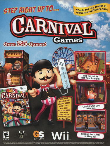 Carnival Games Wii - Video Game Print Ad / Poster Promo Art 2007 | eBay