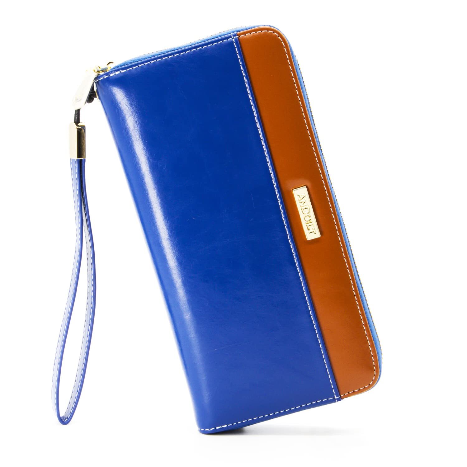 Womens RFID Blocking Genuine Leather Zip Around Wallets Large Cell Holder Clutch | eBay