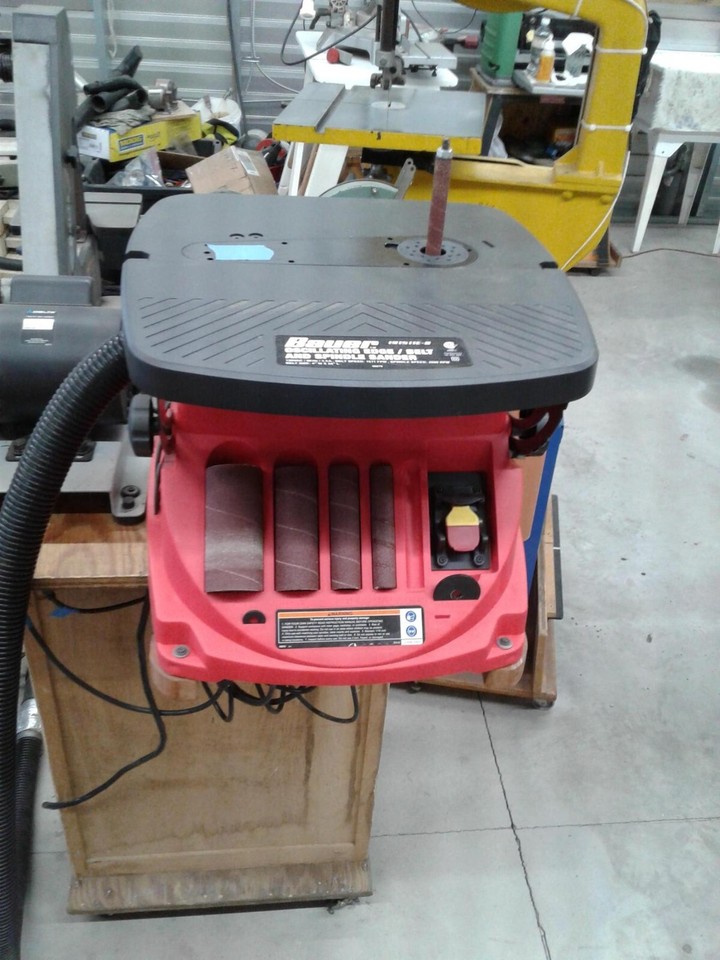 Bauer Oscillating Edge Belt Spindle Sander Sanding Tool DIY Project ...