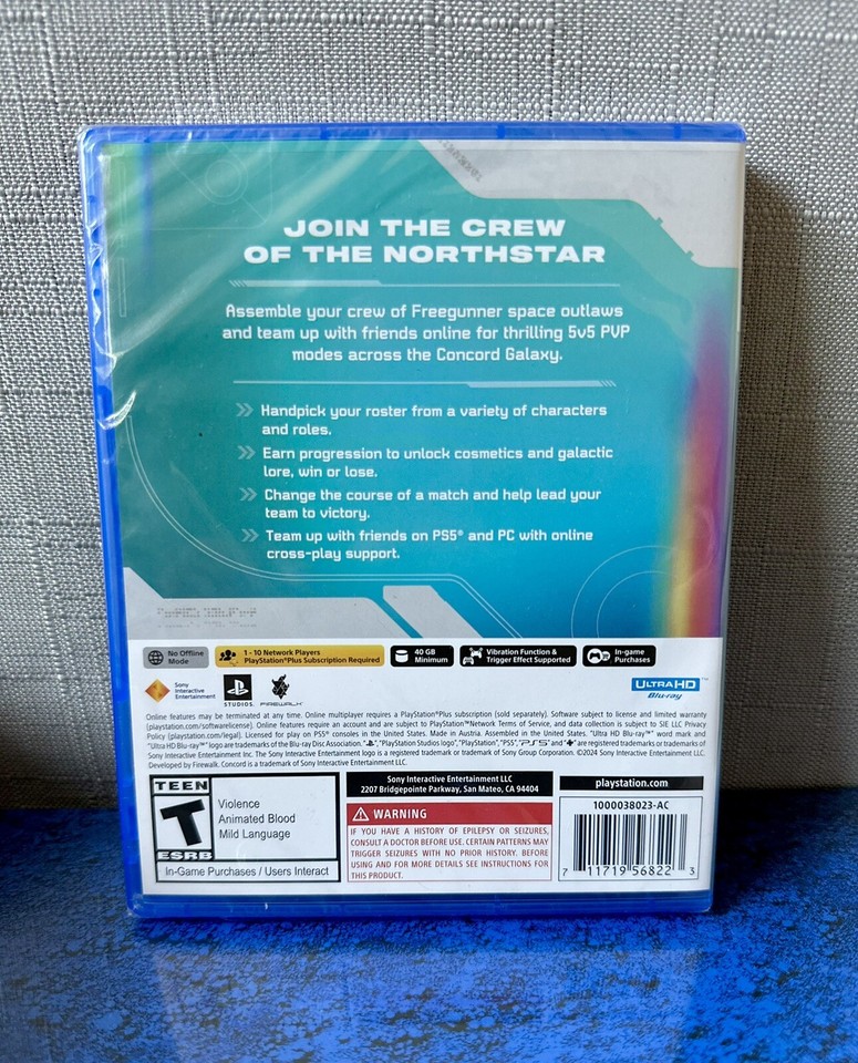 Concord Sony PlayStation 5 (PS5) | Brand-New Sealed Cancelled Game ...