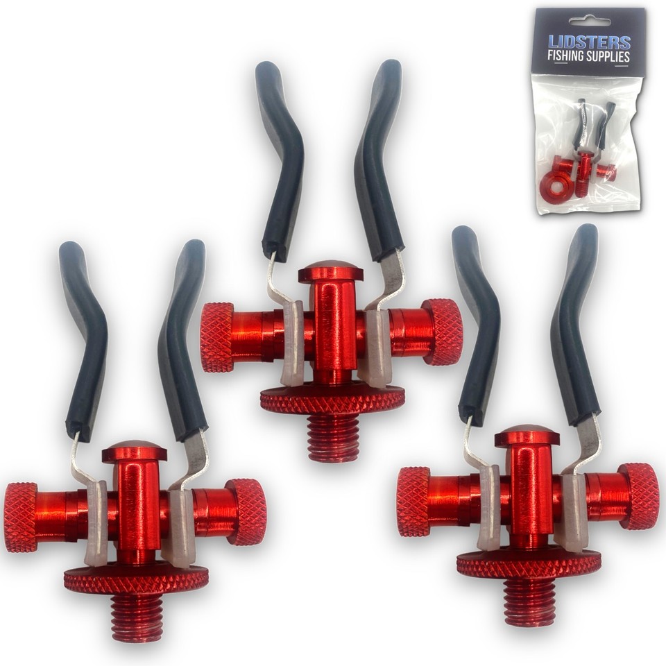 3 LIDSTERS CARP FISHING ALUMINIUM SUPER LITE ADJUSTABLE BUTT ROD REST ...