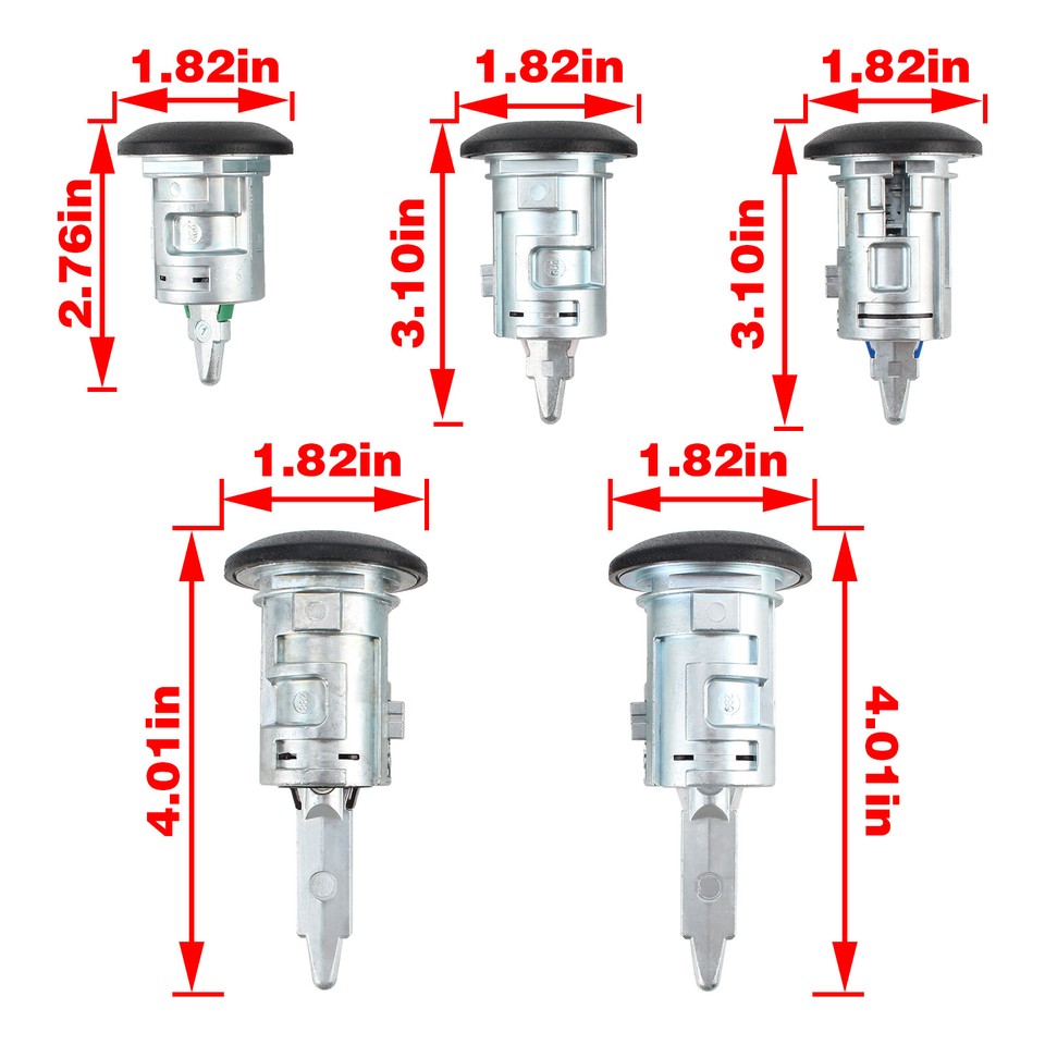 2 Keys Complete Lock Set For Ford Transit Connect Bonnet Fuel Door Lock ...