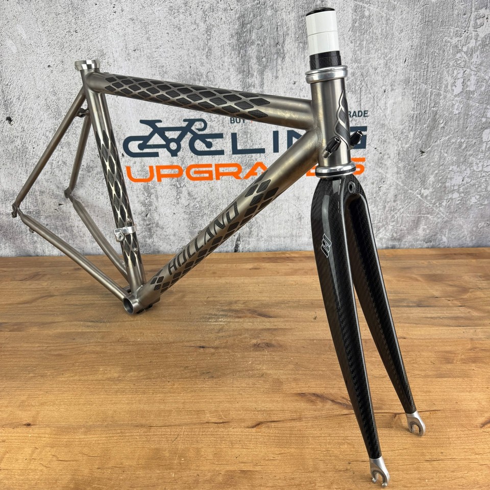 2012 Holland Cycles Exogrid 53cm Rim Brake Carbon Titanium Frameset ...