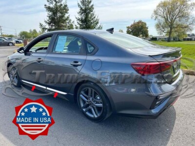 fit:2019-2024 Kia Forte Body Side Molding Accent Trim Cover Sticker 4Pc ...
